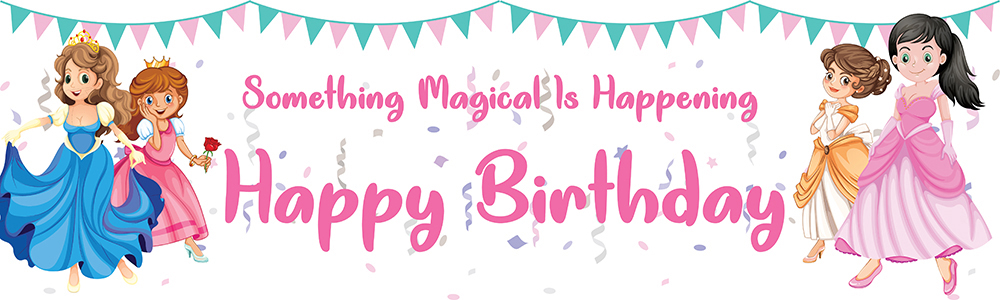 Birthday Banner - Magical Princess Party | Cool Hippo