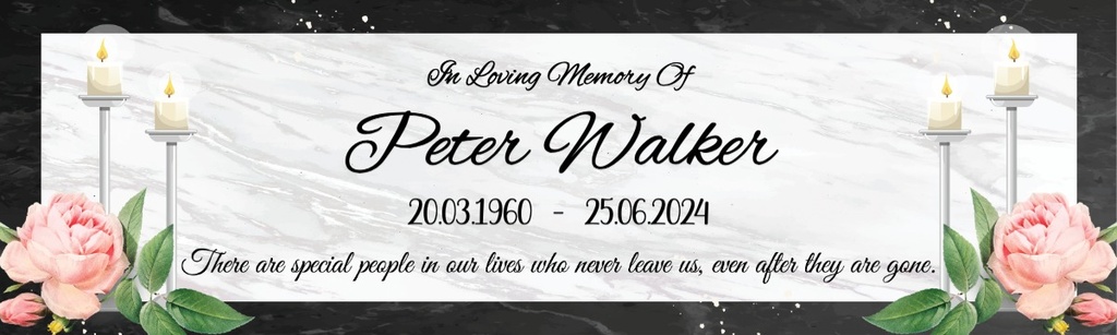 Personalised Memorial Banner - In Loving Memory - Custom Name | Cool Hippo